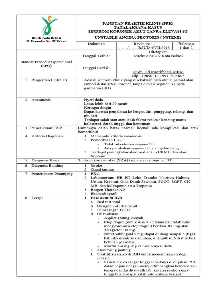 PPK STEMI, NSTEMI Ok | PDF