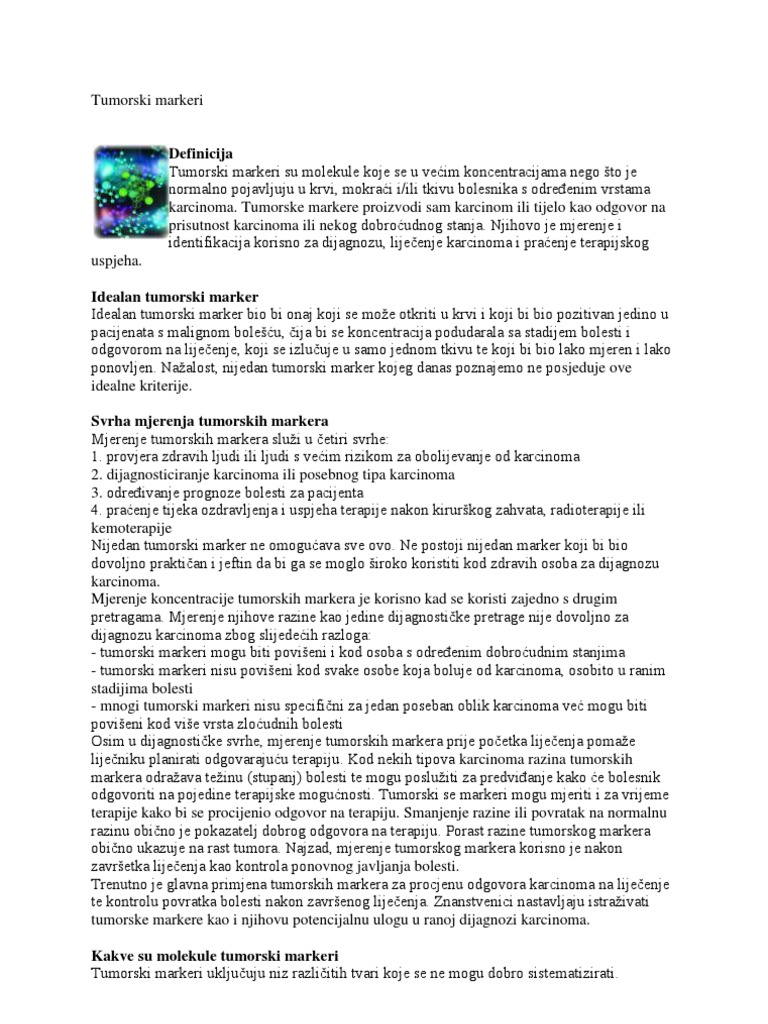 Tumorski Markeri | PDF
