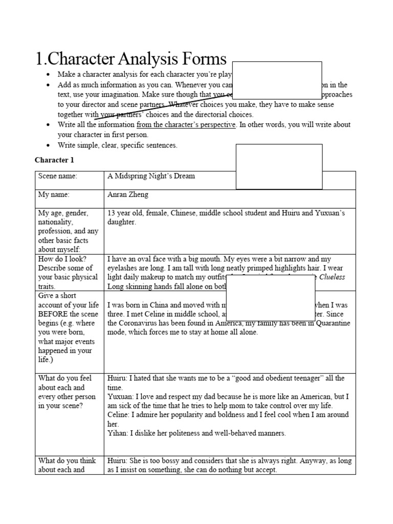 Alice's Character - Development - Journal | PDF