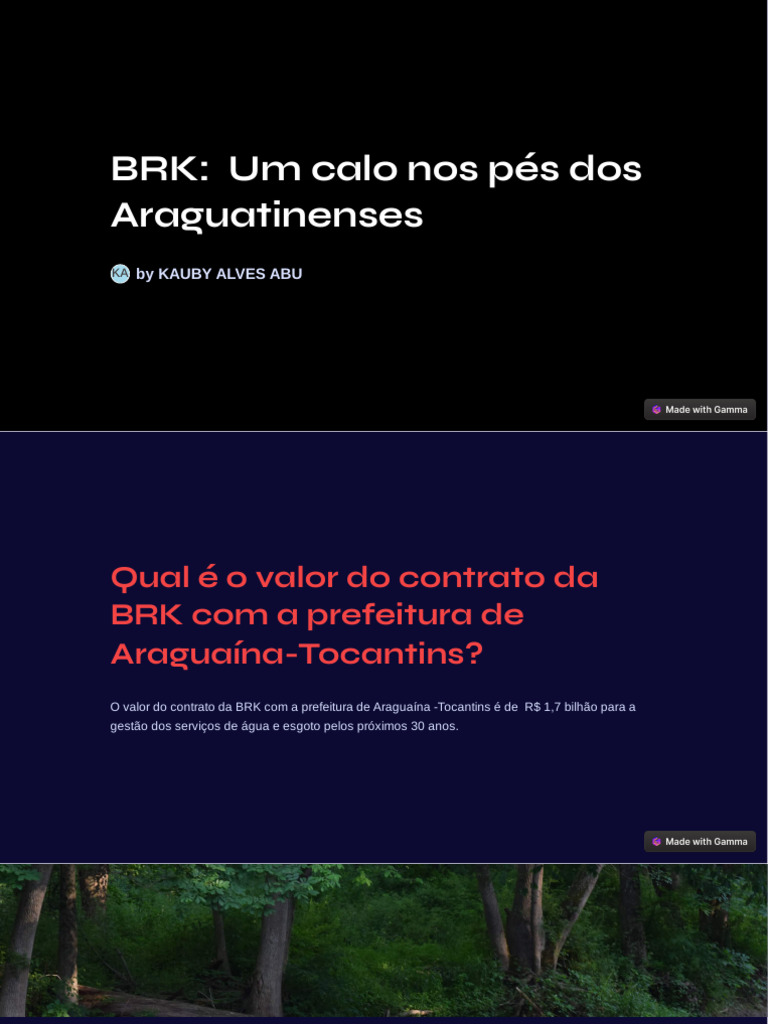 BRK Um Calo Nos Pes Dos Araguatinenses | PDF