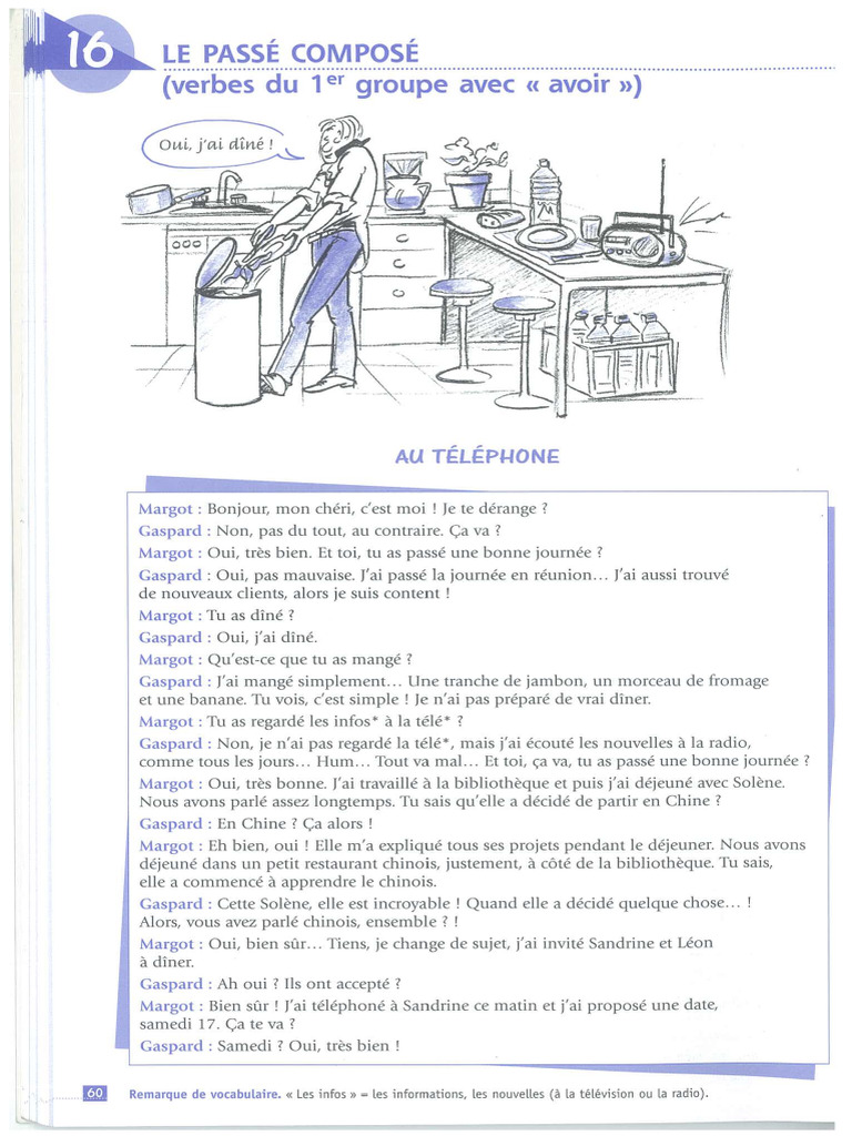 Le Passe Compose Avec Avoir | PDF