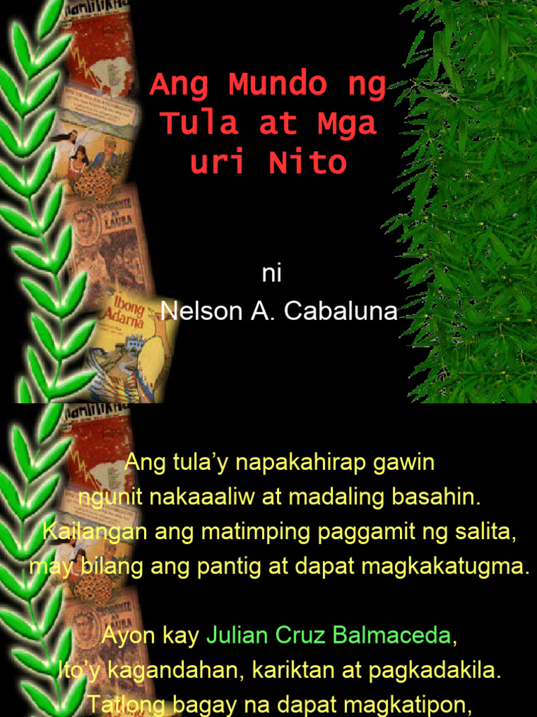 Ang Mundo NG Tula | PDF