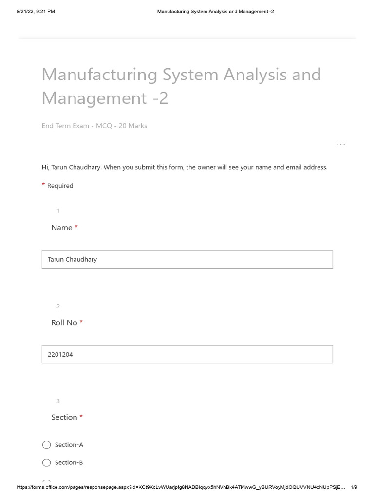 Manufacturing System Analysis and Management - 2 | PDF | Inventory ...