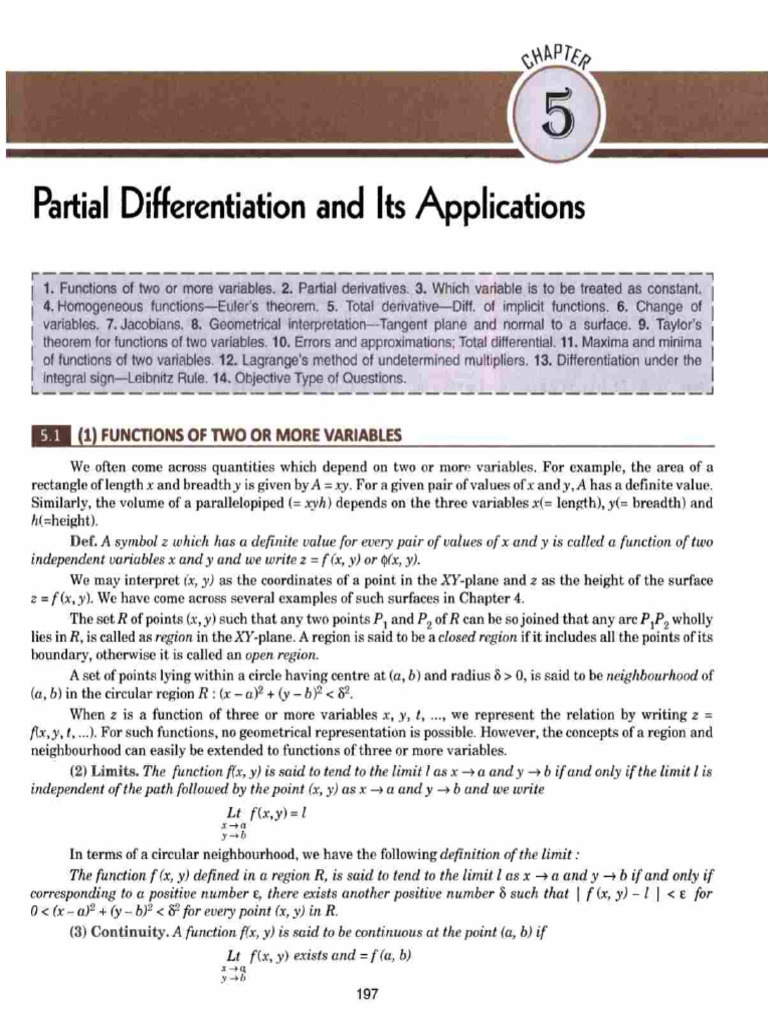 Partial Differentiation | PDF