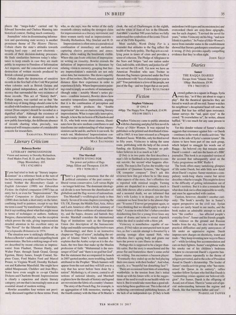 Literary Impressionism. | PDF