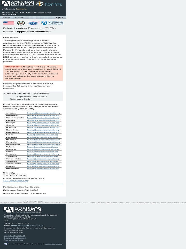AIS Forms American Councils 2 | PDF | Cyberspace | Computing