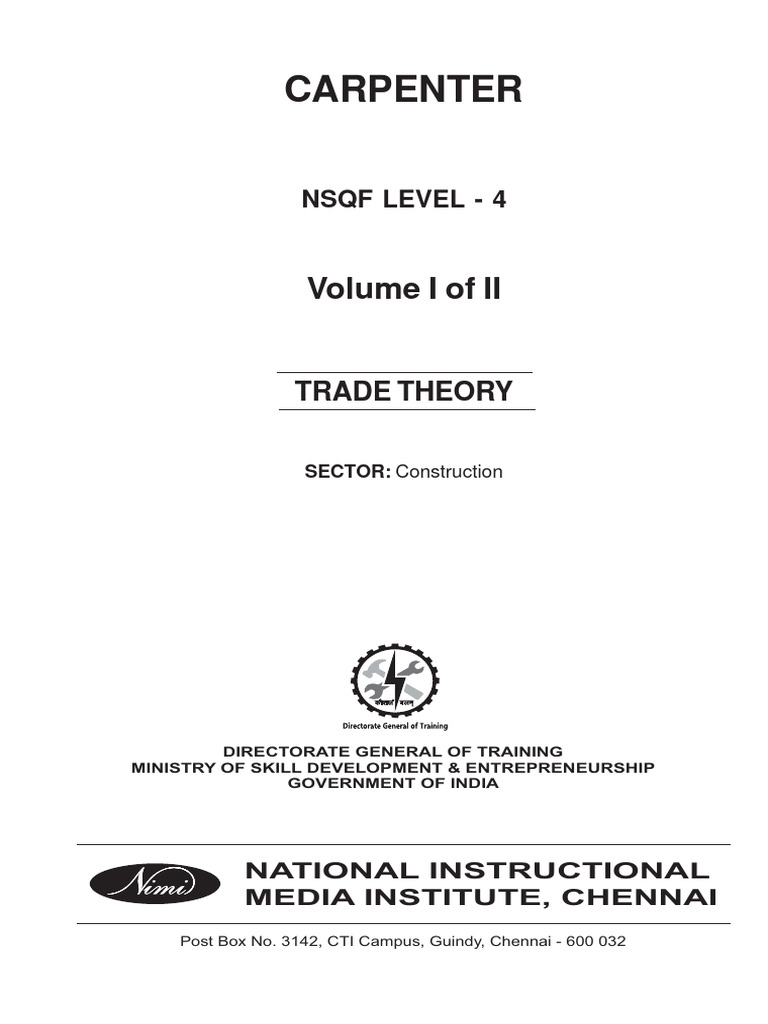 Carpenter Vol I of II TT | PDF