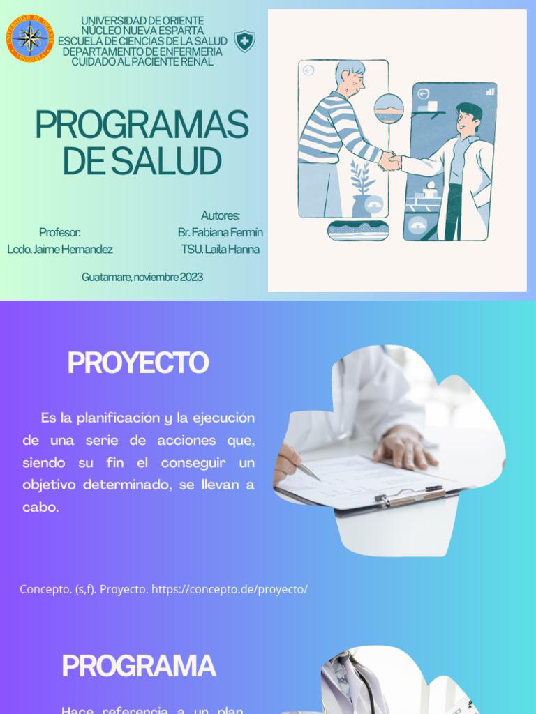 Programas de Salud en Venezuela y Terminología | PDF