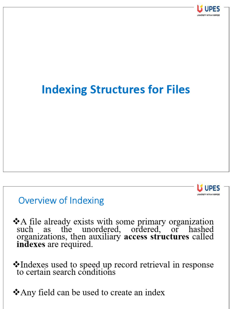 Unit 4 Indexing Structures For Files | PDF Unit 4 Indexing Structures For Files | PDF