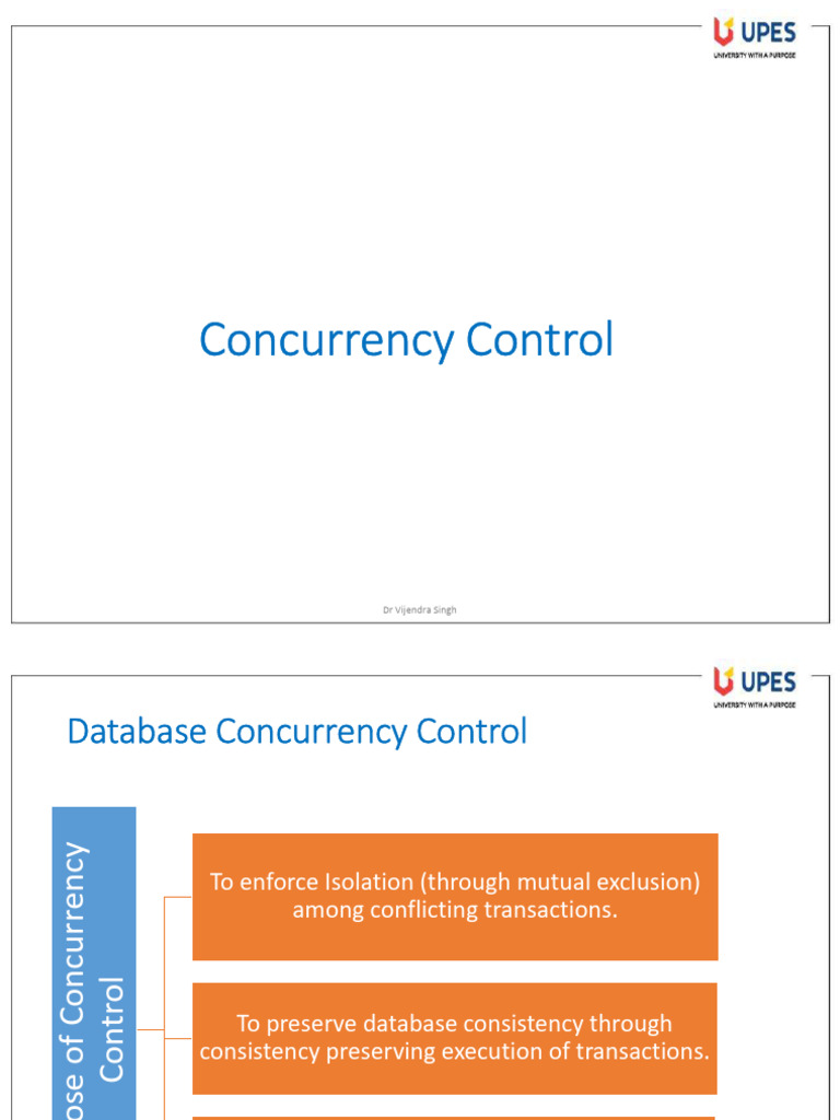 Unit 5 Concurrency Control Lecture 2023 Pdf 7419
