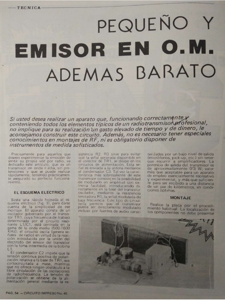 Emisor Om 300mw | PDF