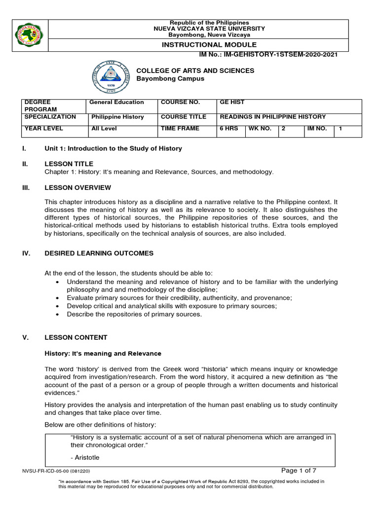 MODULE 1 Chapter 1 Student | PDF