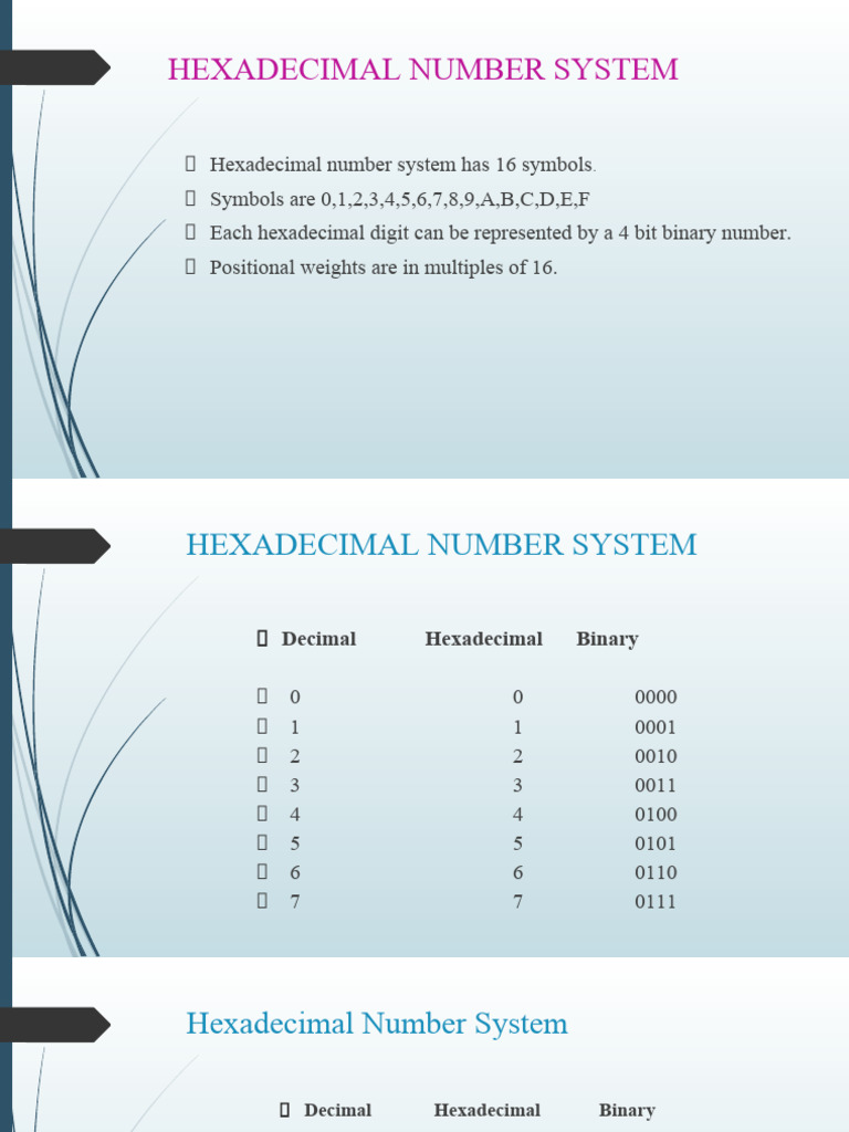 4.hexidecimal Number System | PDF | Computer Architecture | Computer Engineering