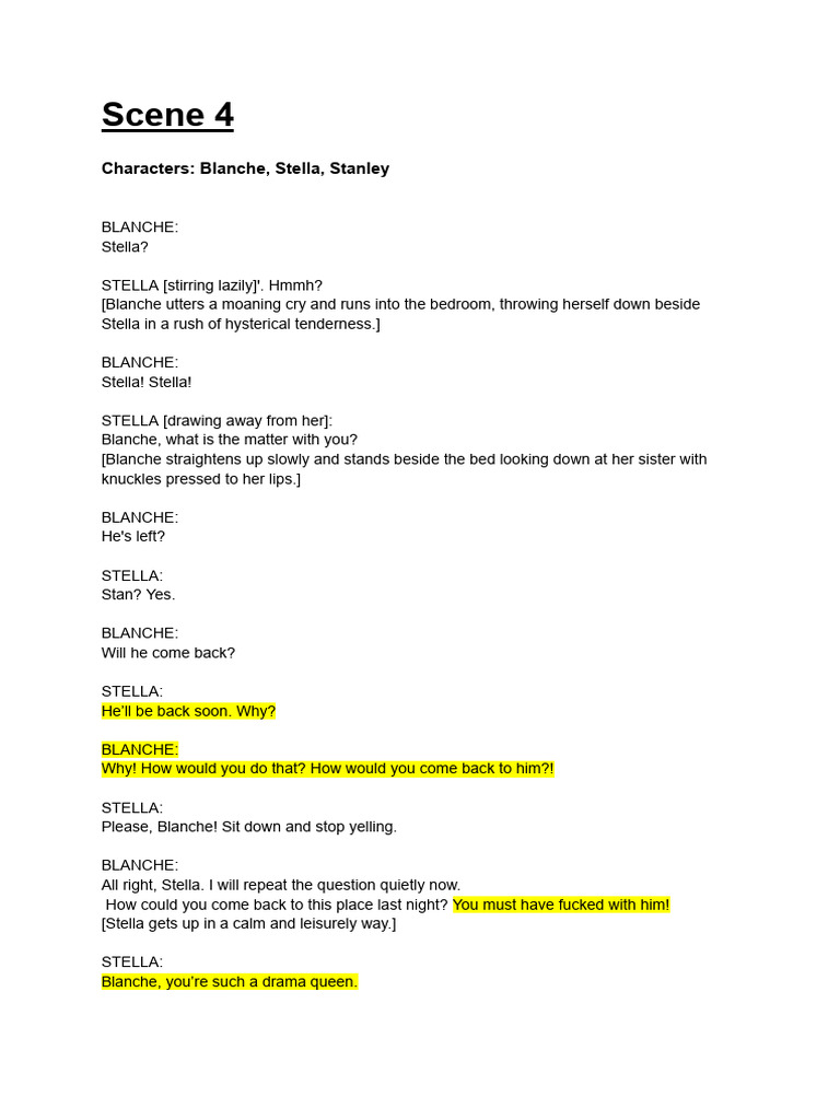 A Streetcar Named Desire | PDF