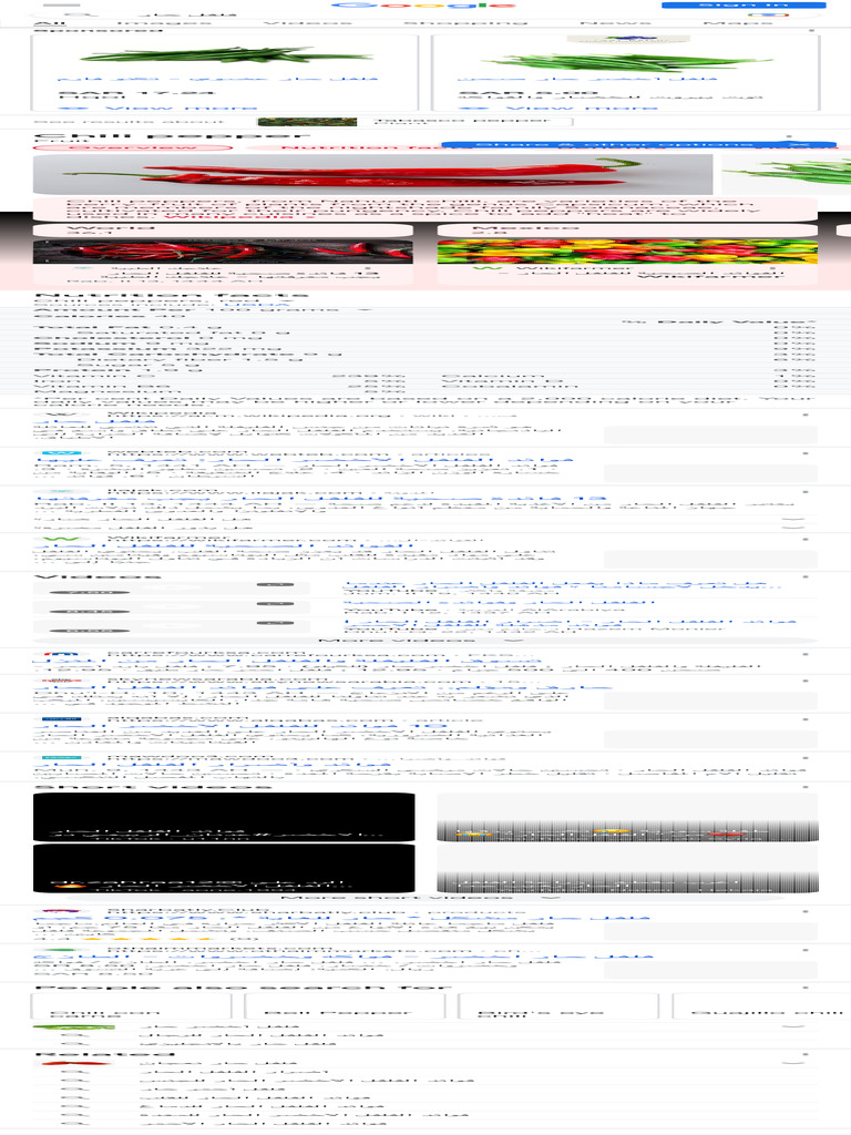 فلفل حار - Google Search | PDF