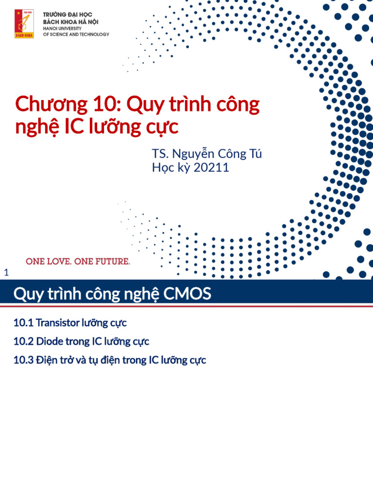 Chuong 10 - Cong Nghe Mach Luong Cuc - 2022 01 10 - SV | PDF
