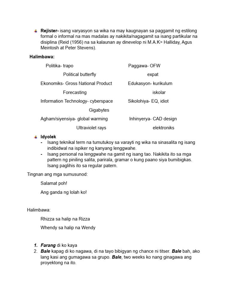 Rejister Idyolek For | PDF