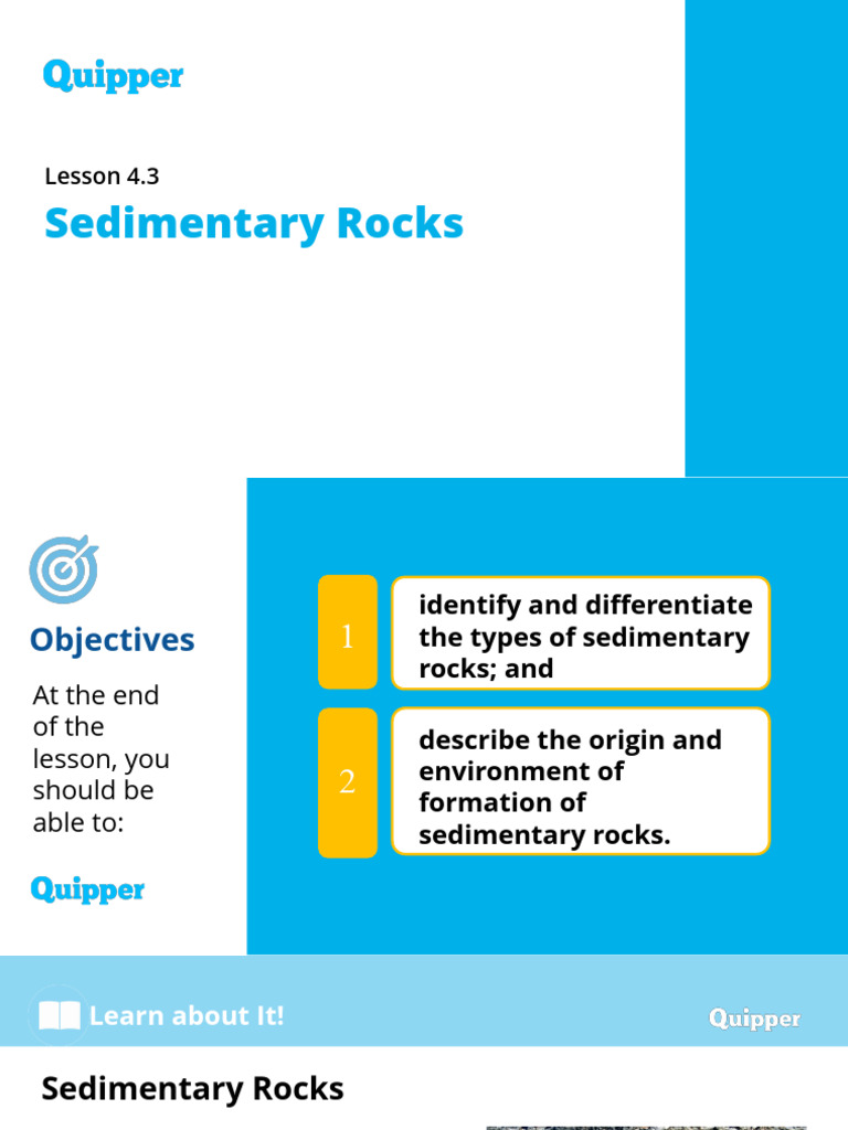 Earth Science SHS 4.3 Sedimentary Rocks | PDF | Sedimentary Rock | Rock ...