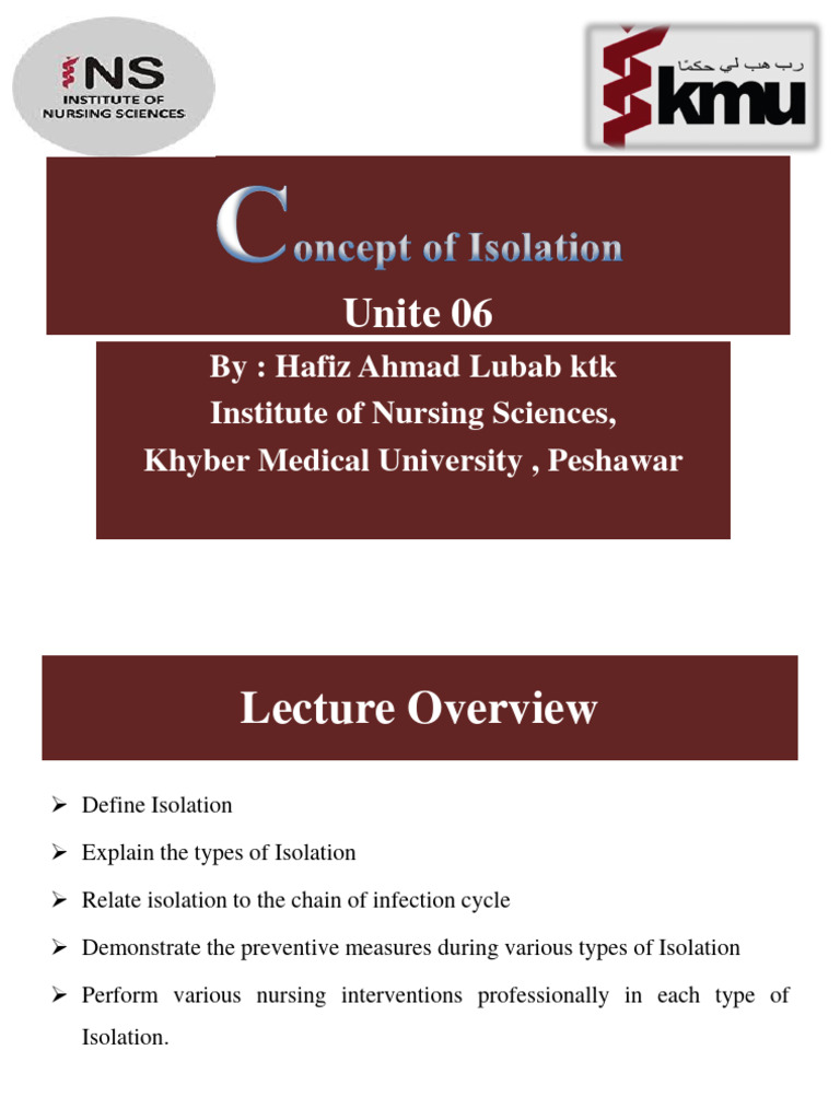 Concept of Islolation | PDF