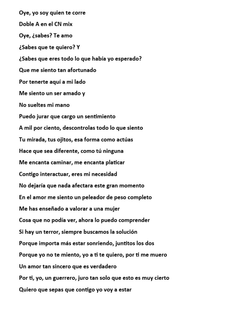 Oye | PDF | Amor