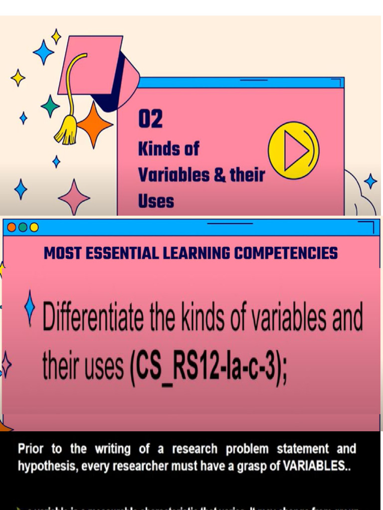 PR2 Q1 Week2 - 003 - Kinds of Variables Their Uses | PDF
