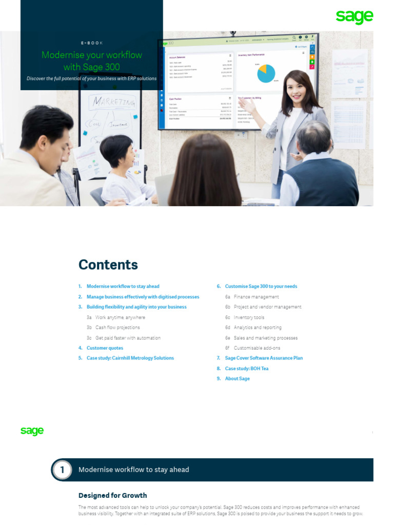 Sage 300 Ebook Modernise Your Workflow and Discover Full Potential With ...