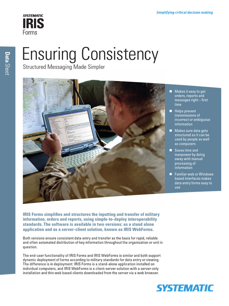 Iris Forms Data Sheet | Download Free PDF | Microsoft Windows ...