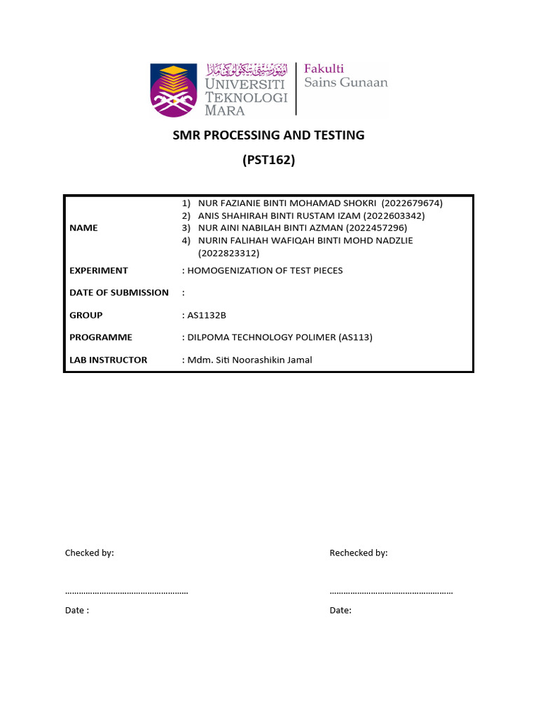 Lab Report PST Ex3 | PDF | Heat | Natural Rubber