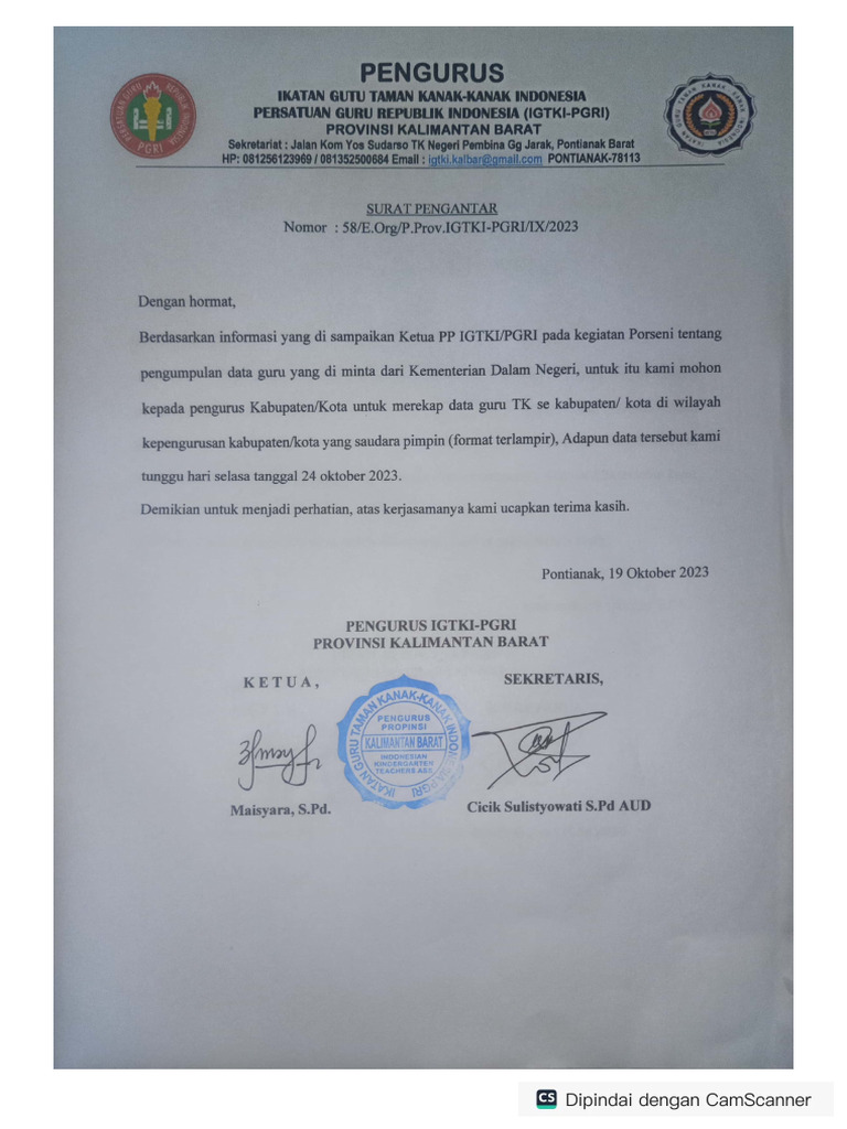 Surat Data PNS, Non PNS | PDF