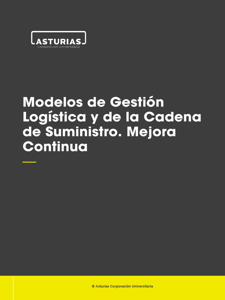 Modelos de Gestión Logistica y de La Cadena de Suministro Mejora ...