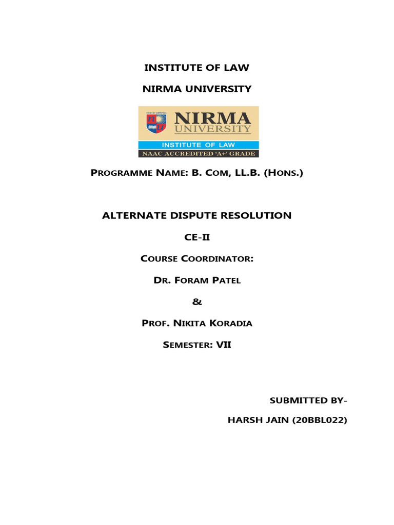 Arbitration Agreement Pdf