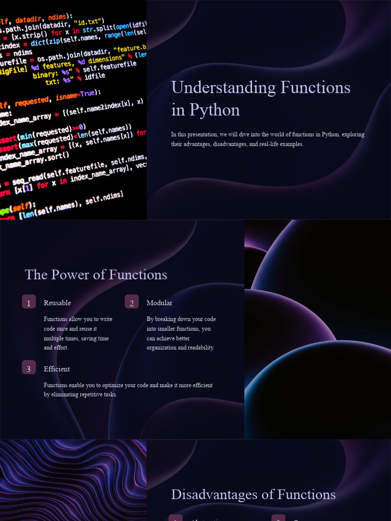 Understanding Functions in Python | PDF | Computer Programming | Automated Teller Machine