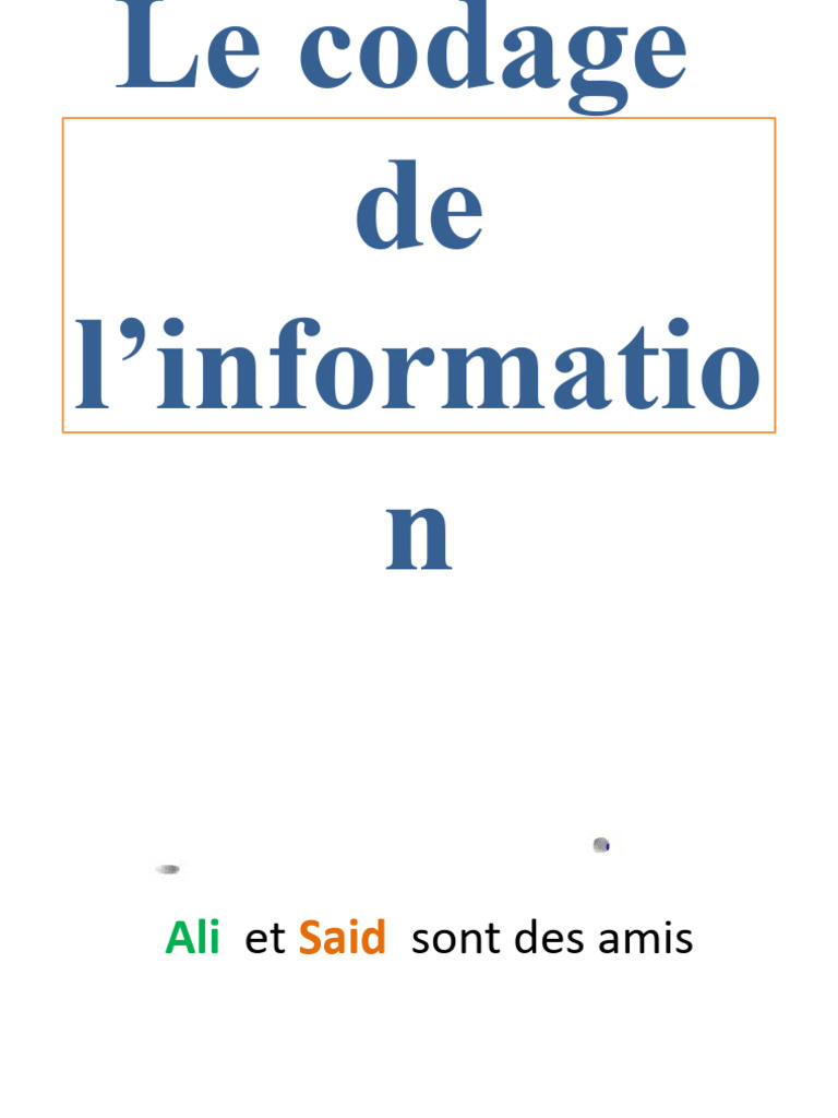 Le Codage Binaire | PDF | ASCII | Architecture (Informatique)