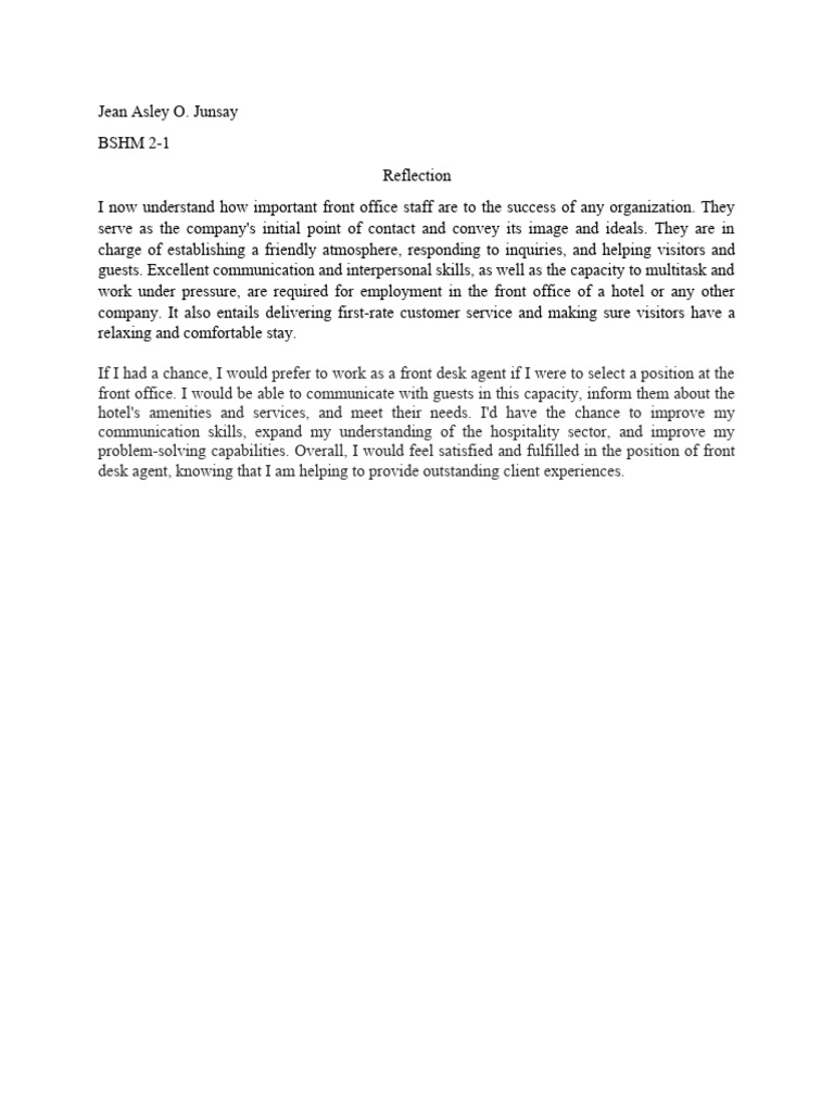 REFLECTION | PDF
