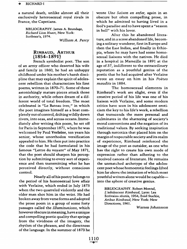 Rimbaud | PDF | Arthur Rimbaud | Poetry