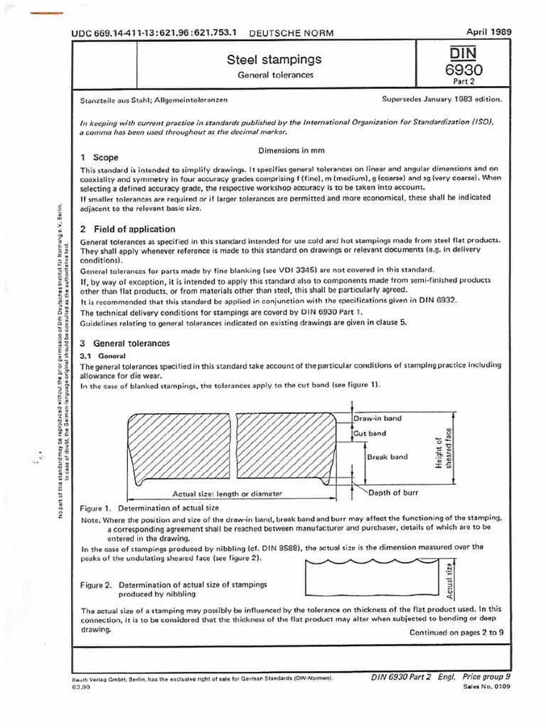 Din 6930-PG1 | PDF