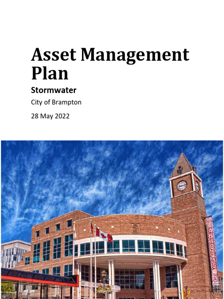 2022 Stormwater Asset Management Plan | PDF | Risk Management | Asset ...