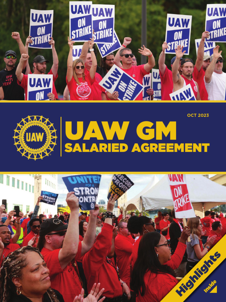 UAW GM Salaried Workers Contract 2023 | PDF | Cost Of Living | Consumer Price Index