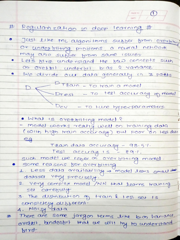 Regularisation - L1 L2 and Dropout | PDF