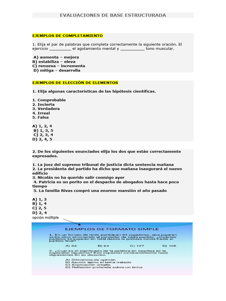 Ejemplos de Prueba Base Estructurada | PDF