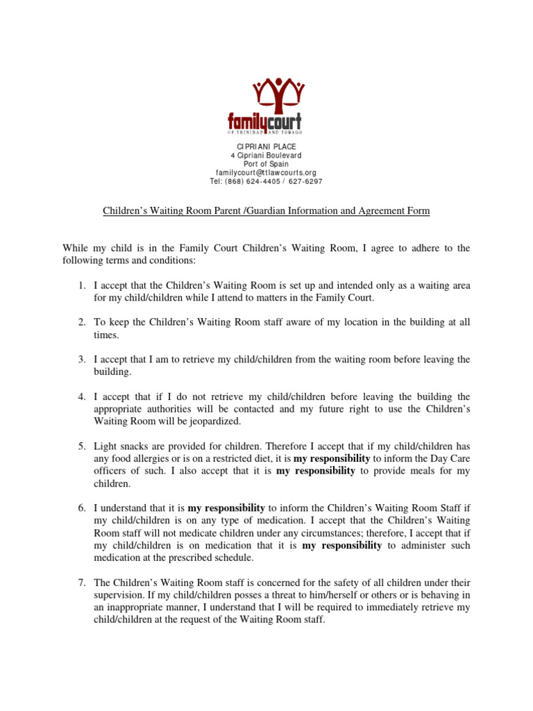 CWR Parent Info Agreement | PDF