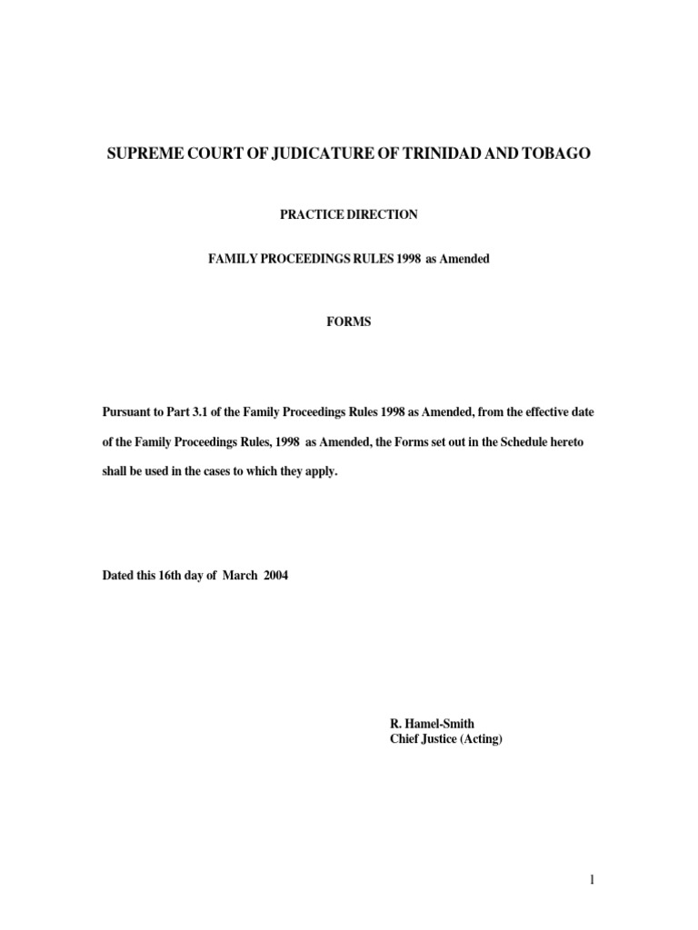 Familycourtpracticeforms | PDF