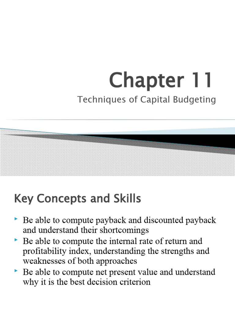 Chapter 11 Capital Budgeting | PDF