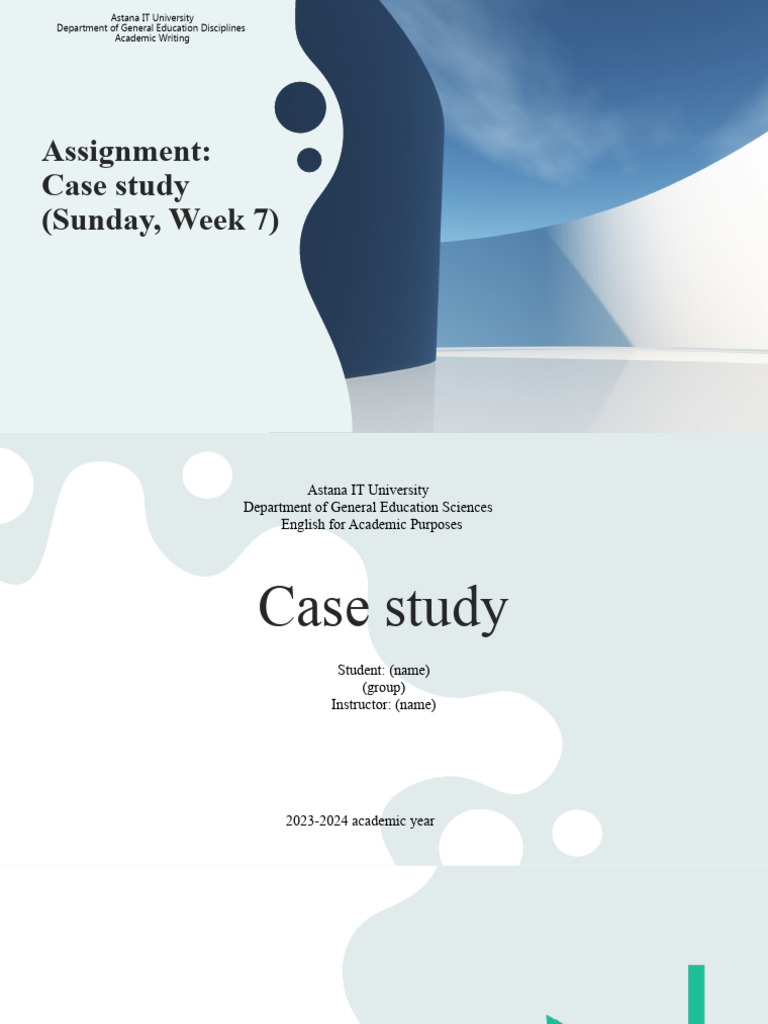 Case Study - Templete of Presentation | Download Free PDF | Citation ...