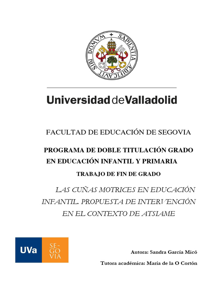 Tfg-B. 2023 | Descargar gratis PDF | Educación de la primera infancia | Aprendizaje