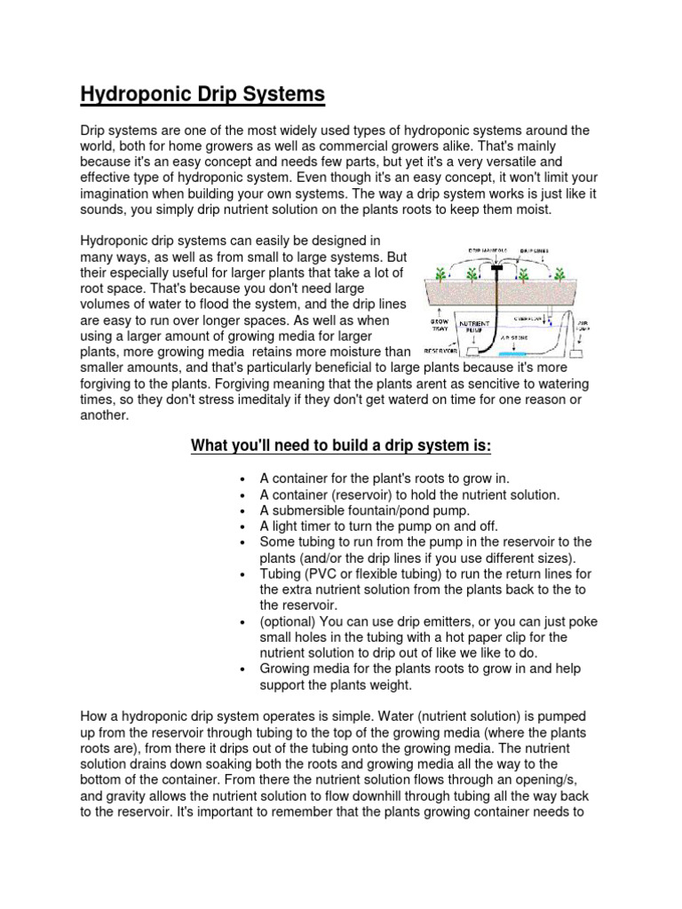 Hydroponic-Drip-Systems | PDF