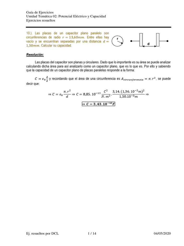 Unidad 02B-Fisica 23 | PDF | Condensador | Dieléctrico