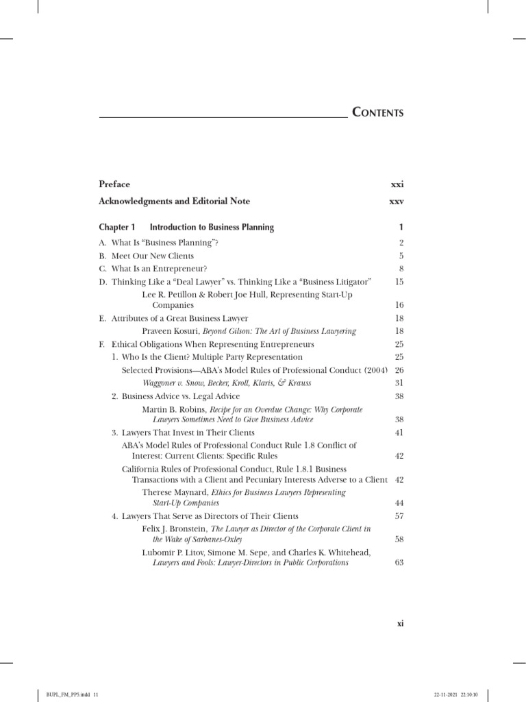 Maynard Bus Plan 4E TOC | PDF | Limited Liability Company | Employee Stock Option