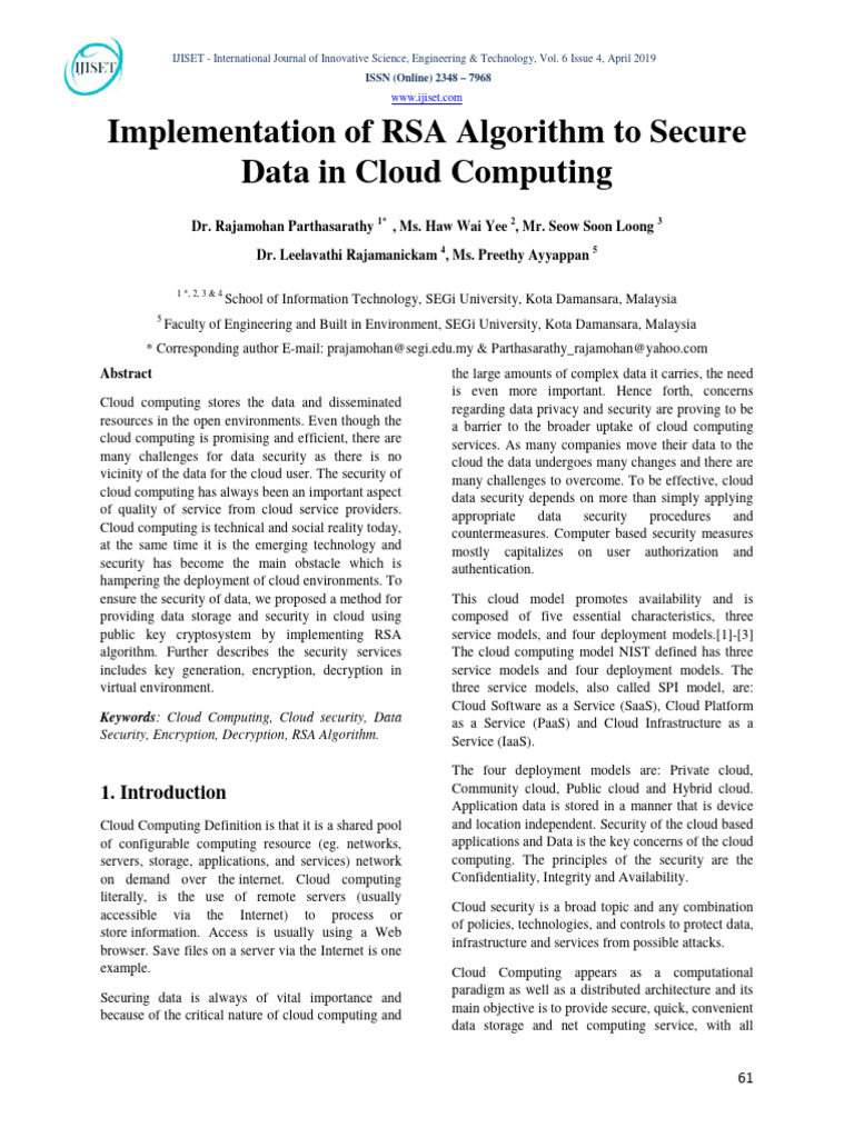 Cloud Pdf Cloud Computing Information Security