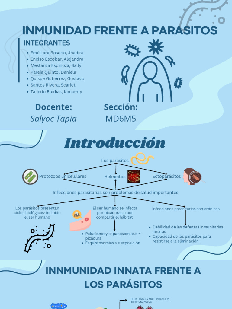 Inmunidad Frente A Parásitos | PDF